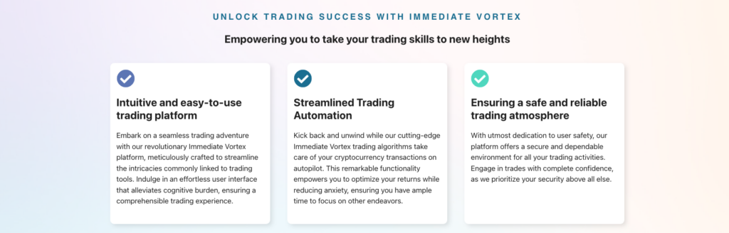 Examen Immediate Vortex : Le Trading De Crypto-monnaie Basé Sur L'IA A ...