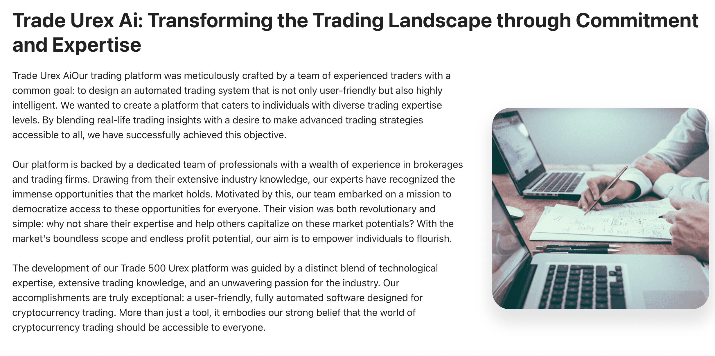 Trade Urex 11.0 (Model 2000) | Cryptoplatform Voor Geavanceerde ...